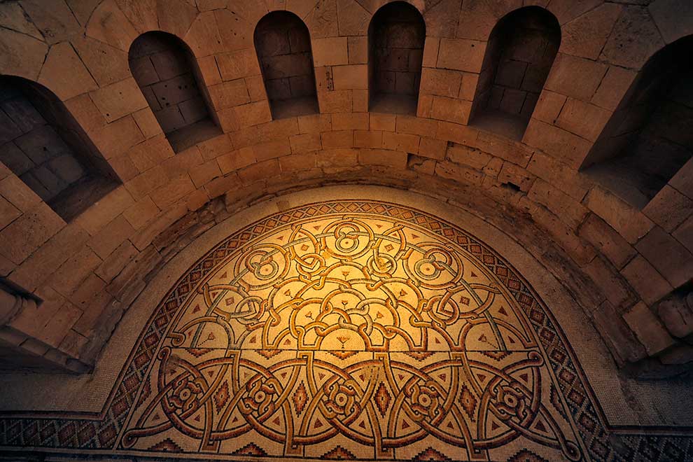 Palestinians unveil large floor mosaic at Jericho desert castle | Phnom ...