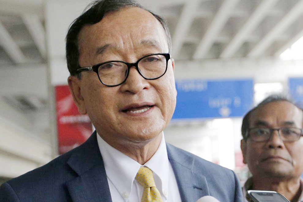 Rainsy charged with defamation | The Phnom Penh Post