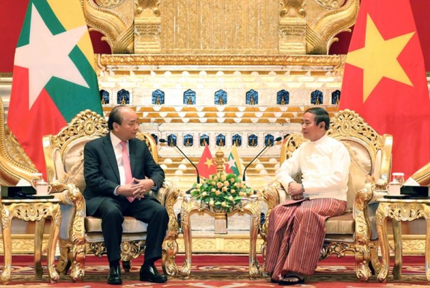 Vietnam’s Phuc meets Myanmar President U Win Myint | The Phnom Penh Post